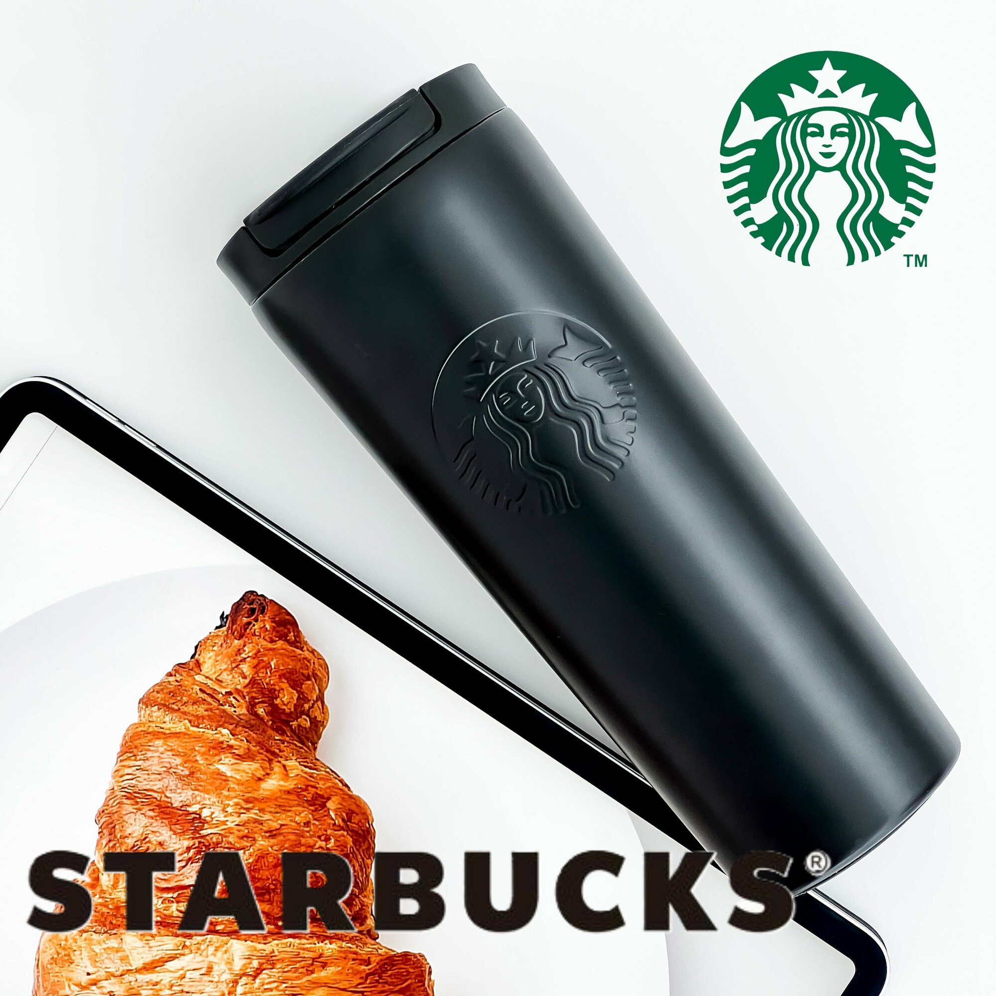 Термокружка STARBUCKS с клапаном 473мл Старбакс tumbler