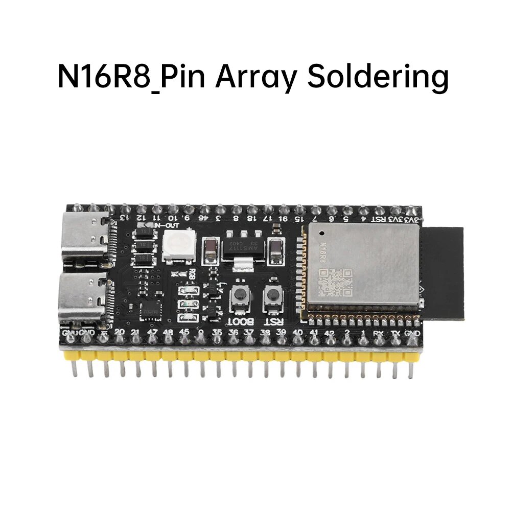 Модуль ESP32-S3 Dual Type-C diymore N16R8 Pin Soldered