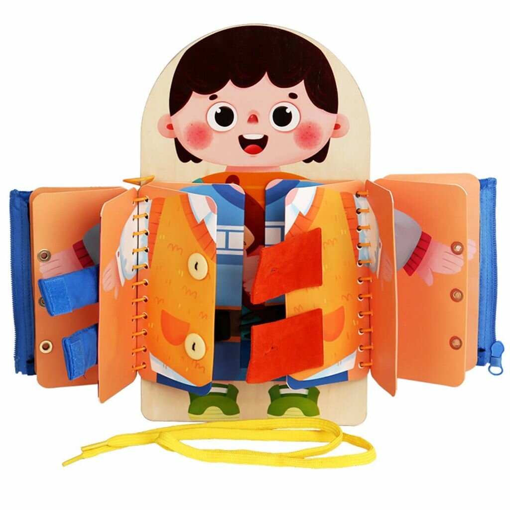 Обучающая игра, Раннее обучение игрушка для тренировки одевания