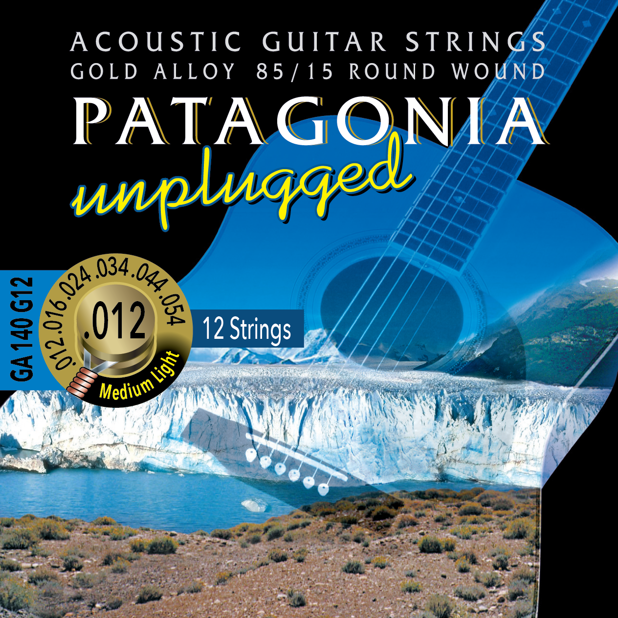 Струны для 12-струнной акустической гитары Magma Strings GA140G12 12-54