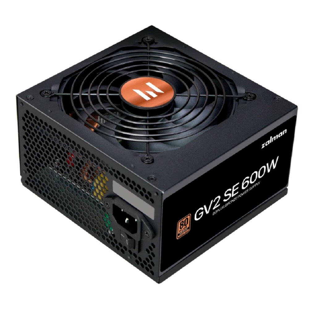 Блок питания Zalman ZM600-GV2SE 600 Вт, ATX12V v2.52, APFC, 80+ Bronze