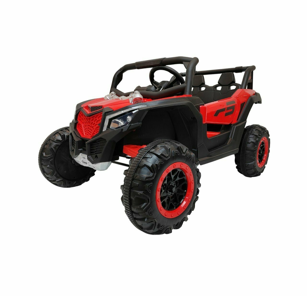 Электромобиль "Багги" 4406, багги, аккумулятор, звуковой и световой эффекты, красный