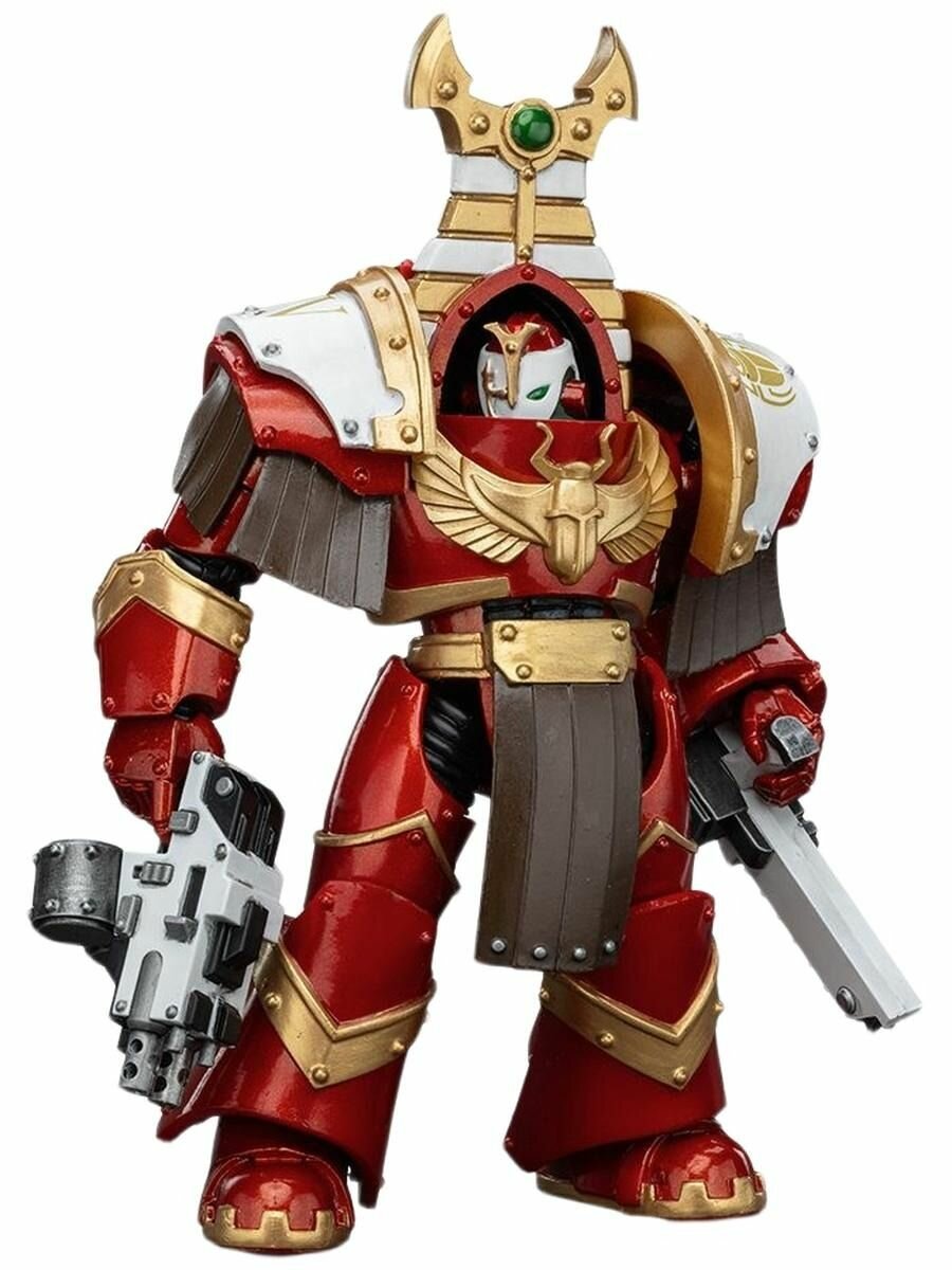 Подвижная фигурка JOYTOY Warhammer 30K Тысяча Сехмет Терминатор Кабала Сехмет с комбинированным болтом и цепным кулаком коллекция игрушек