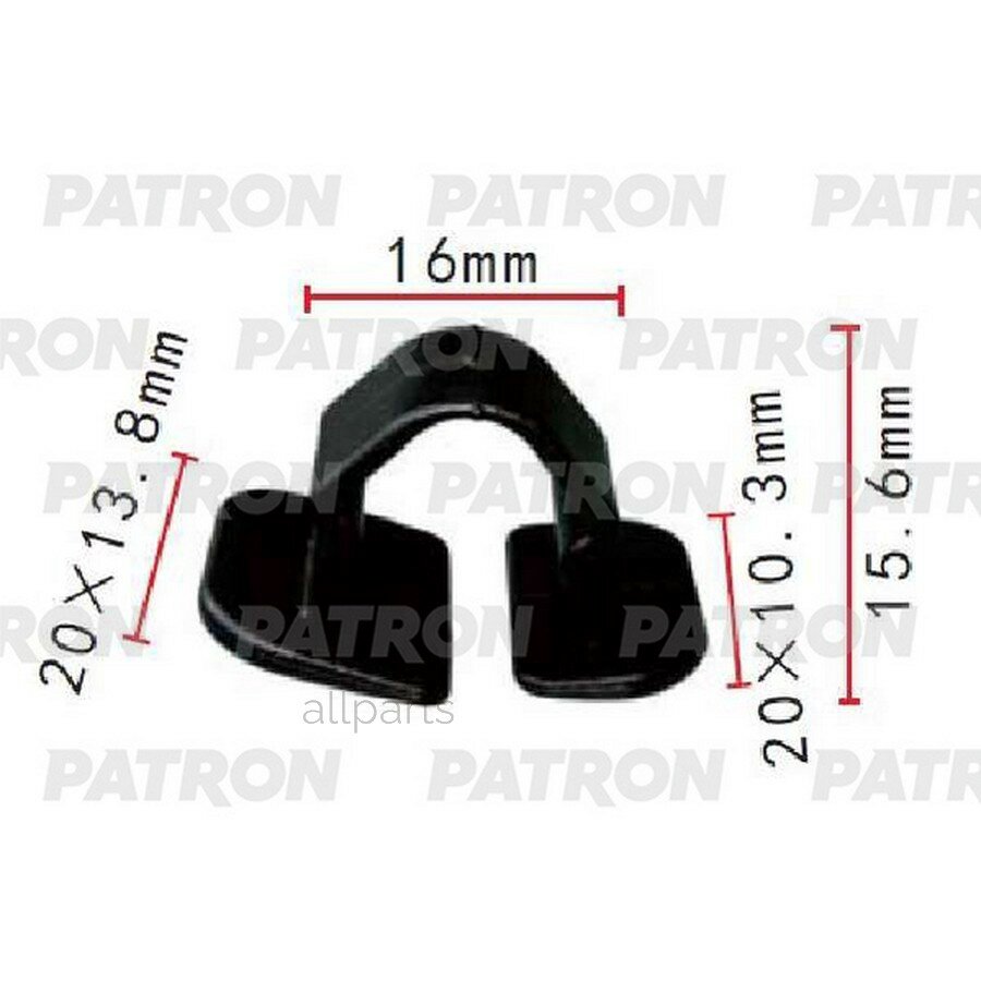 PATRON P371986 клипса пластмассовая