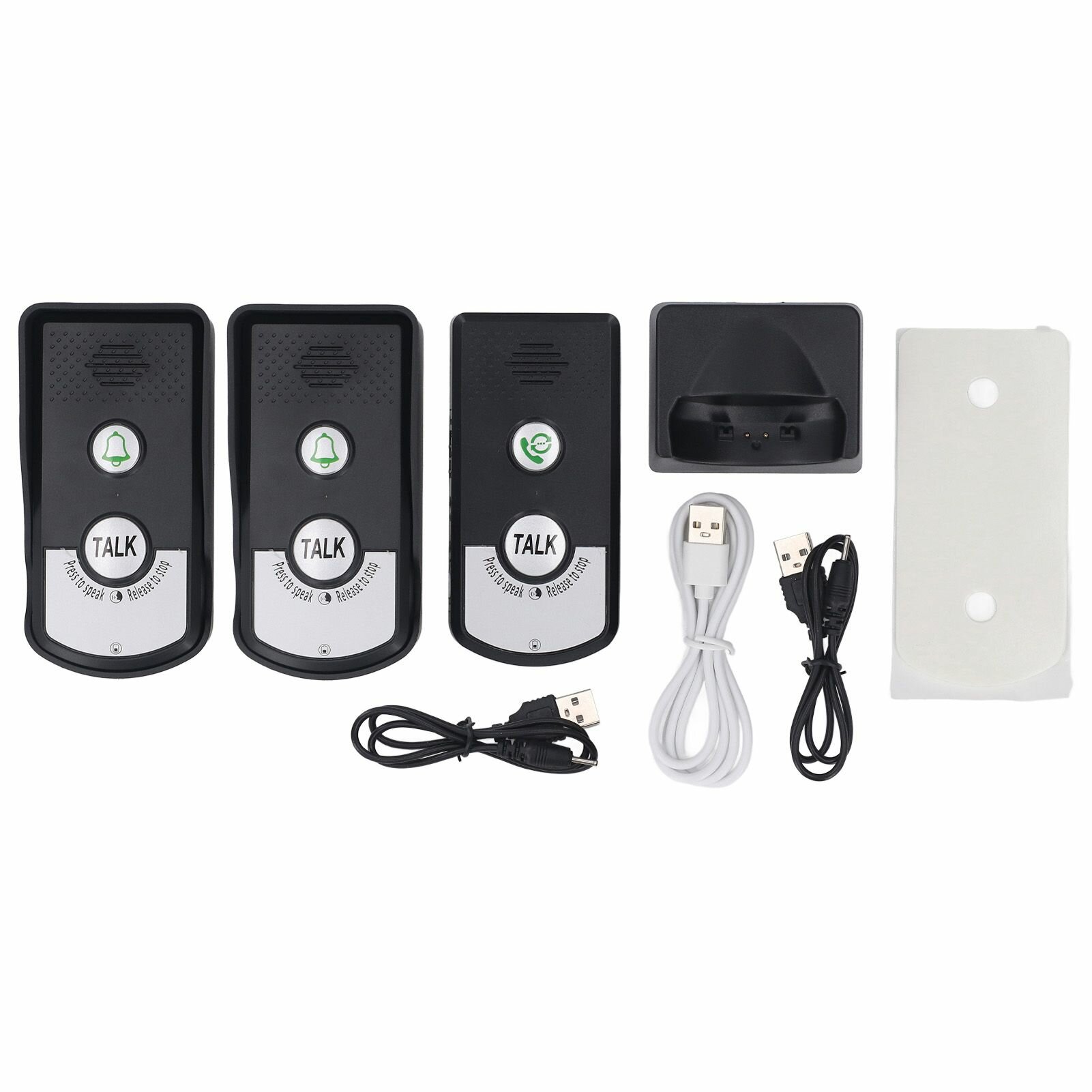 Беспроводной домофон 410-490 МГц, IP54, дальность 1000 м, черный