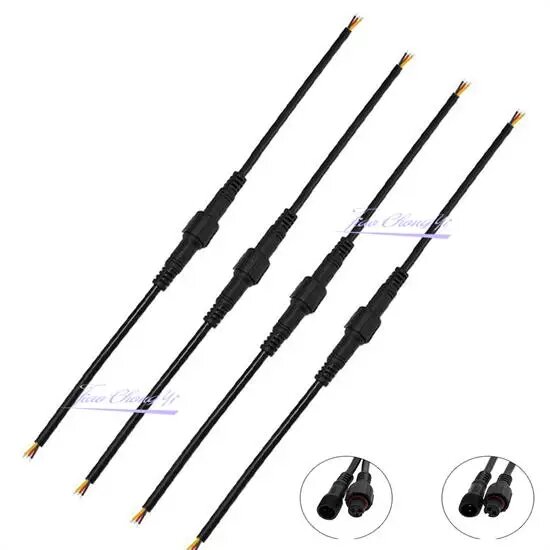 Водонепроницаемый кабель для светодиодной ленты 2/3/4 pin 4pin, 1Pairs, черный