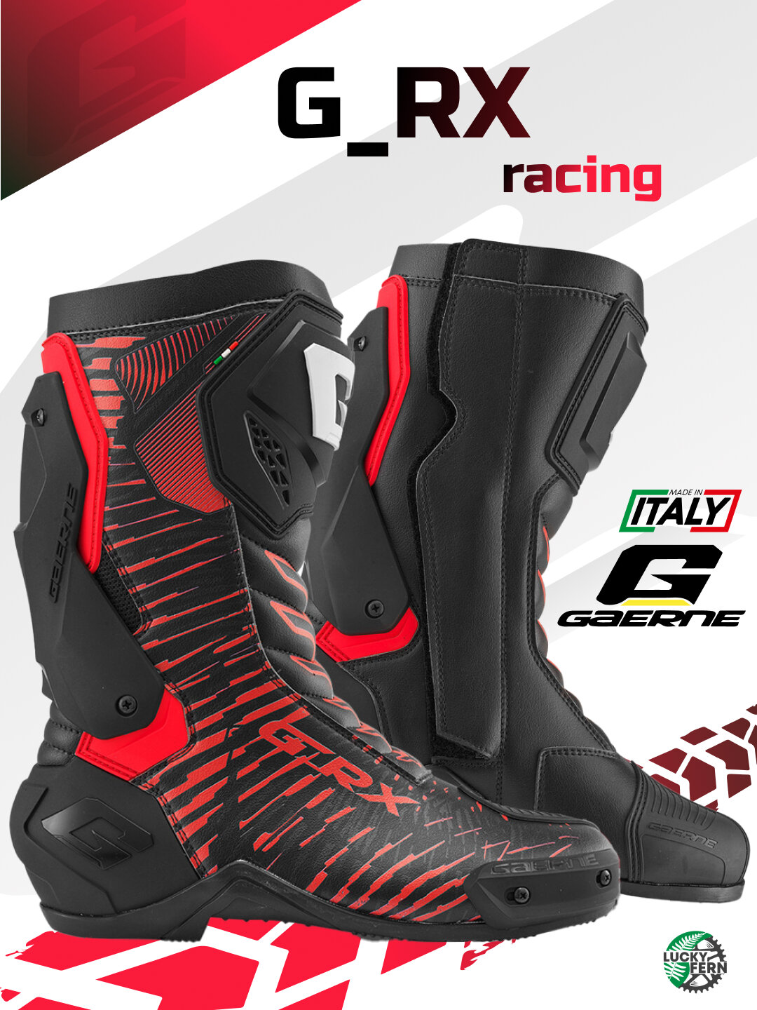 Мотоботы Gaerne G_RX Black/Red 44