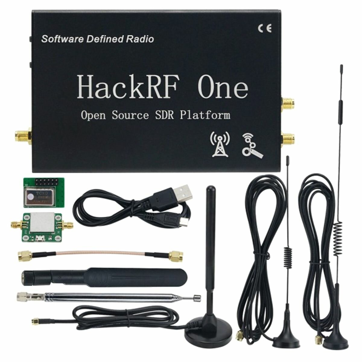1 МГц 6 ГГц для программно-определяемого радиоприемника HackRF One R9 V1.7.0 кабель-адаптер