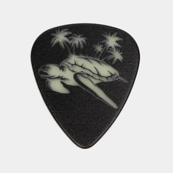 Медиаторы для гитары, светящиеся, с рисунком черепахи, 0.71 мм, 6 штук