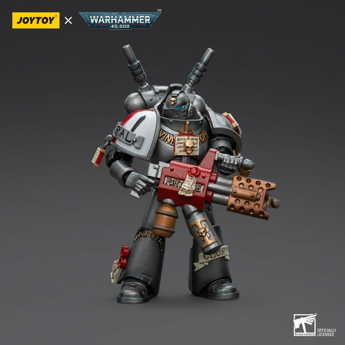 Подвижная фигурка JOYTOY Warhammer 40K Grey Knights Interceptor Squad Interceptor with Incinerator Подарок на день рождения коллекция игрушек