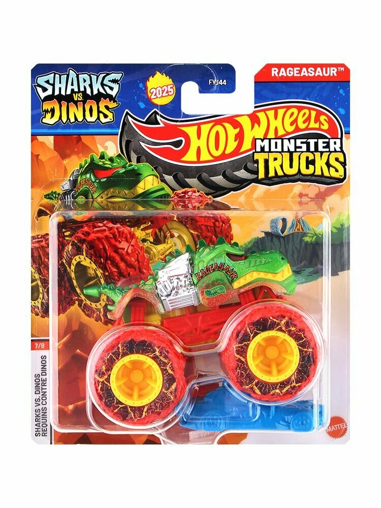 Машинка Mattel Hot Wheels Monster Trucks (Монстр трак)2025 FYJ44 Rageasaur