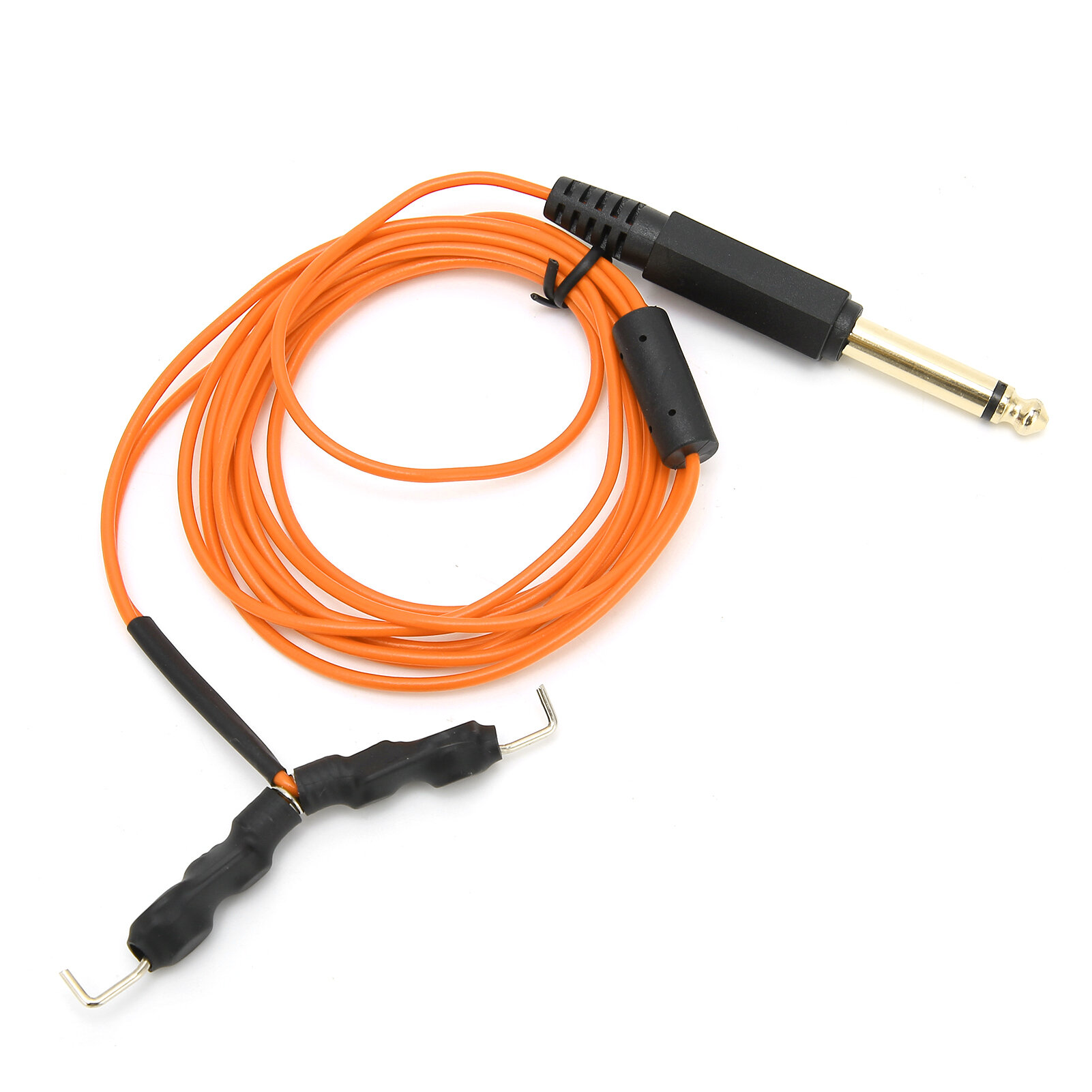 Шнур с зажимом для татуировки, силиконовые кабели для тату-машины, аксессуары для линии с крючками, зажим CordOrange
