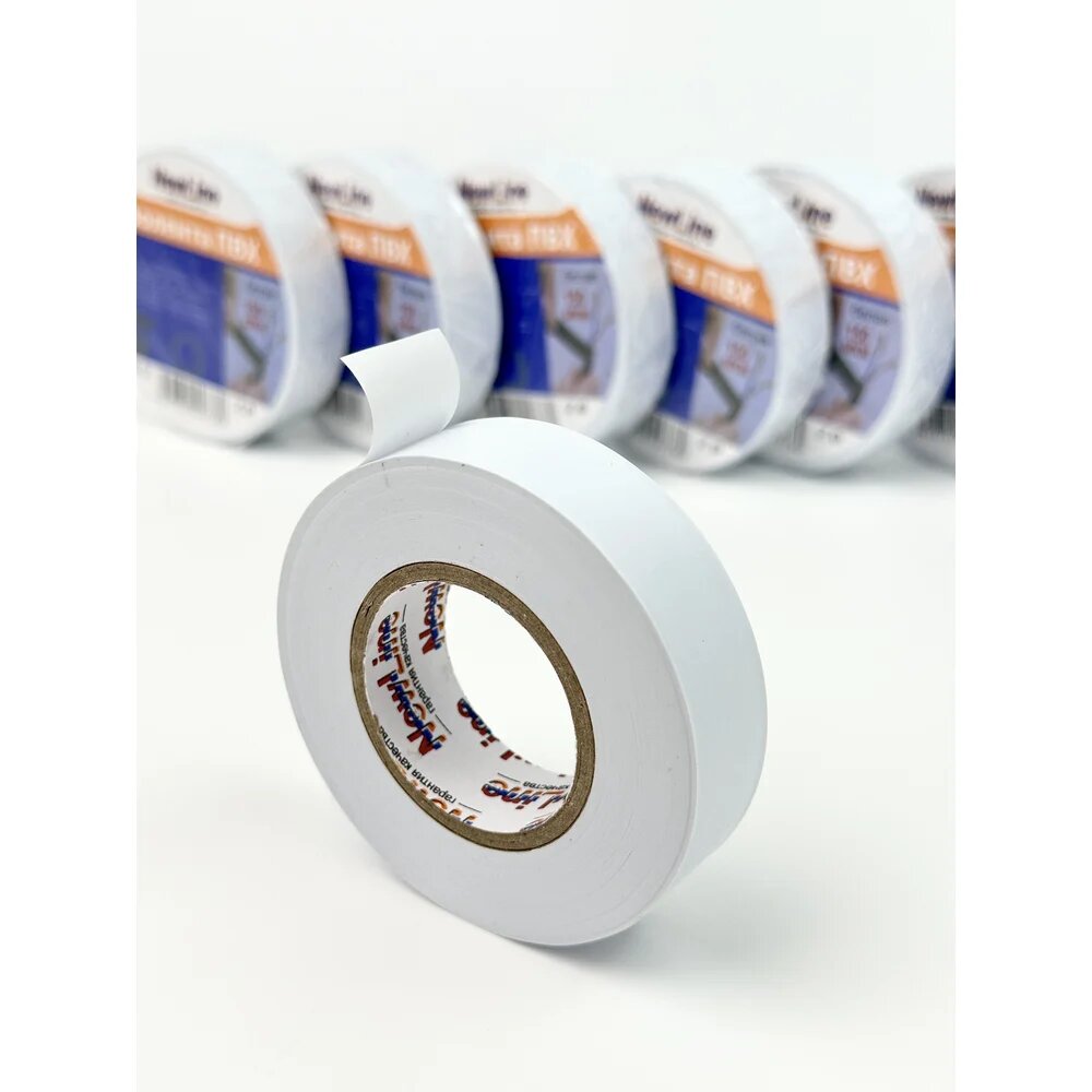 Изолента ПВХ 19 мм х 20 м белая NewLine 1044