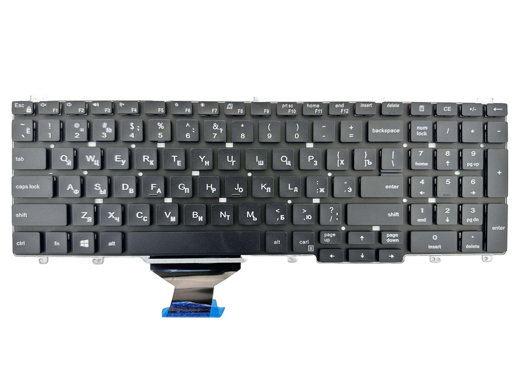 Клавиатура для ноутбука Dell Precision 3540 3541 3550 3551 без указателя без подсветки p/n: 0MMH7V