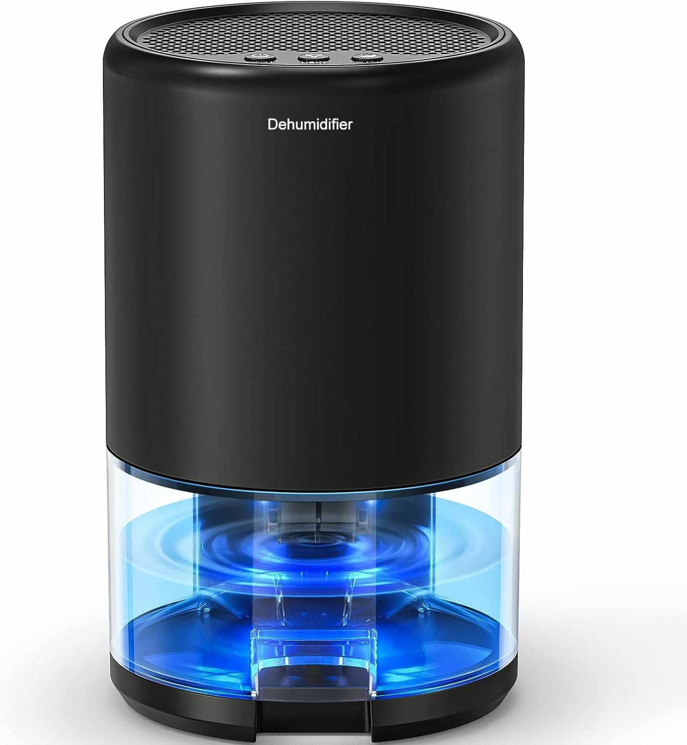 Осушитель воздуха для дома от плесени и грибка, поглотитель влаги, белый (Осушитель воздуха для квартиры, влагопоглотитель),1000 мл, 5-75 кв. м, 7 режимов подсветки