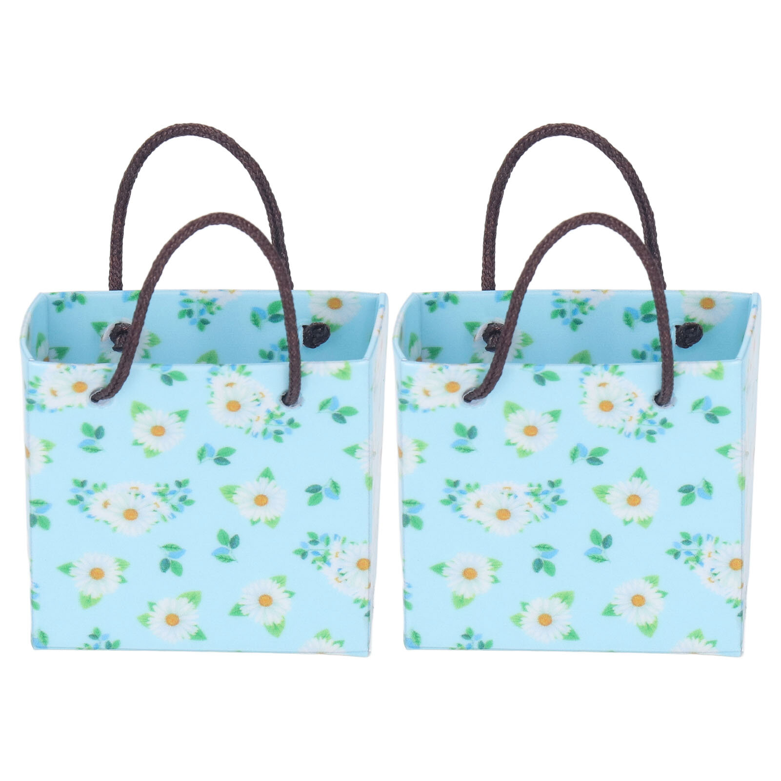 2 шт. 1:12 бумажные пакеты для кукольного домика, имитация инновационных кукольных бумажных сумок для покупок для коллекции кукольных домиков I