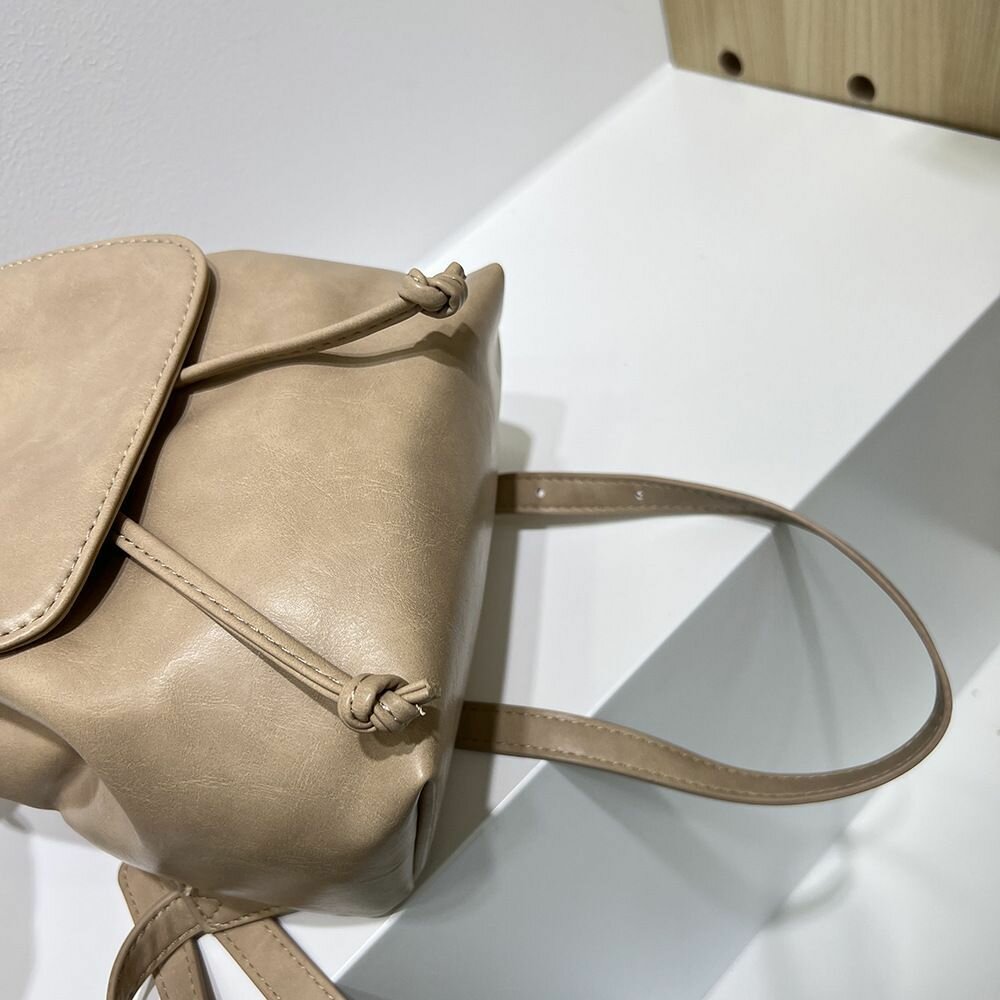 Высококачественная универсальная сумка в стиле ретро с небольшим рюкзаком из коричневой кожи в американском стиле