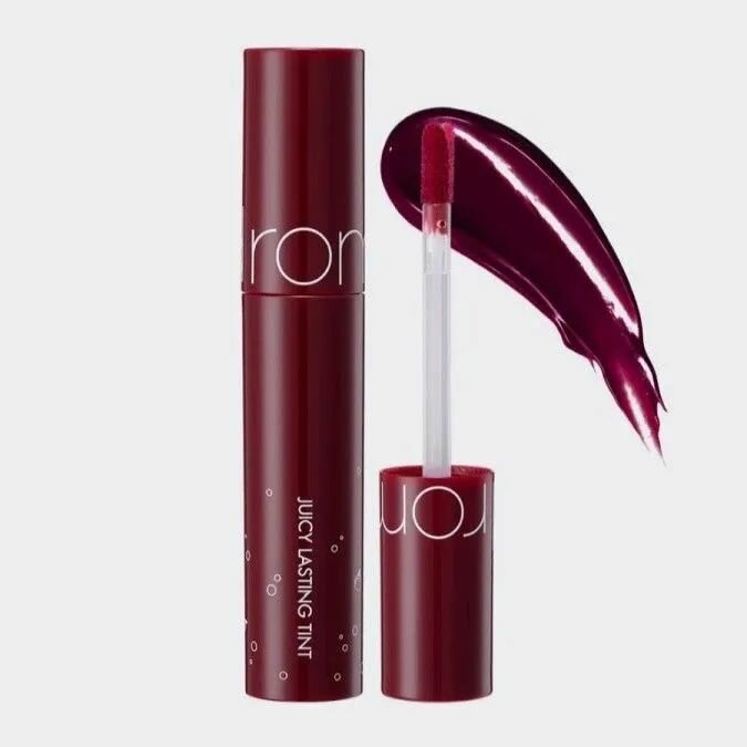 Глянцевый тинт для губ ROM&ND Juicy Lasting Tint, 17 Plum Coke, 5 g (стойкая увлажняющая помада)