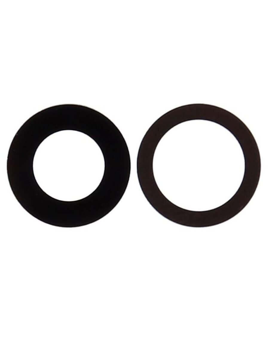 Стекло камеры для iPhone 12, 12 Mini (OEM, комплект из 2шт) Черный