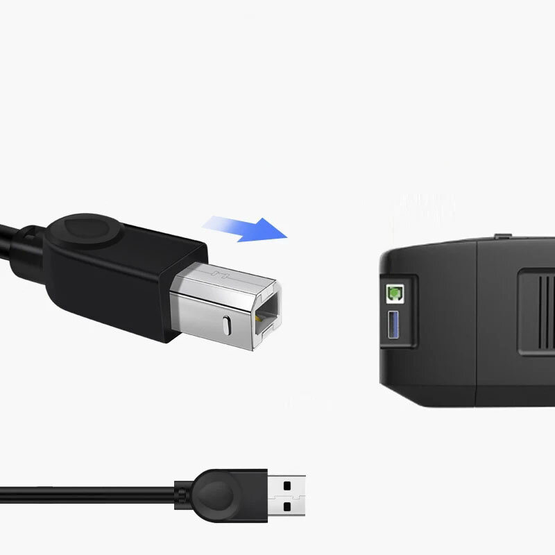 USB-кабель для принтера, высокоскоростной A-B, мужской-мужской USB-кабель для принтера, синхронизация данных для 3D-принтера этикеток