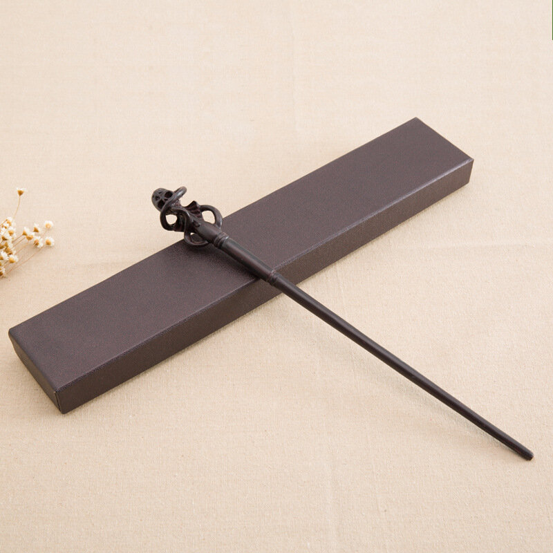 Волшебная палочка с металлическим сердечником из Гарри Поттера, Рождественская подарочная коробка, Стол для заклинаний, Офисный культурный реквизит для косплея, 17. Подарочная коробка с синей лентой горячего тиснения для пожирателей смерти