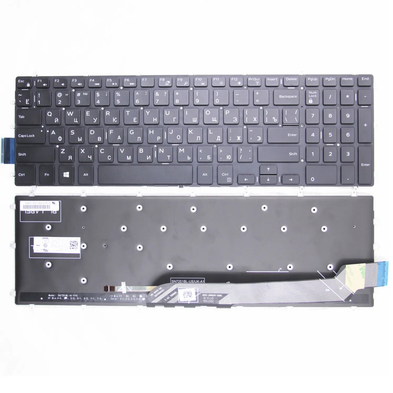 Клавиатура для Dell G3/G5/G7, RU Backlit