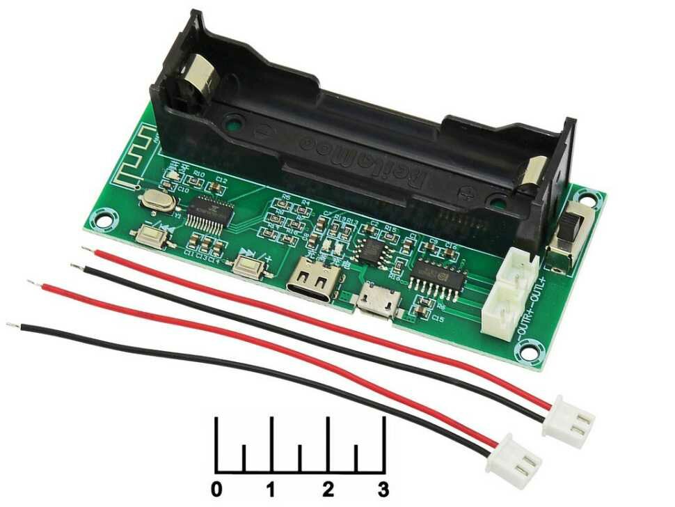 Радиоконструктор усилитель УНЧ 2*3Вт 3.7-5V + bluetooth