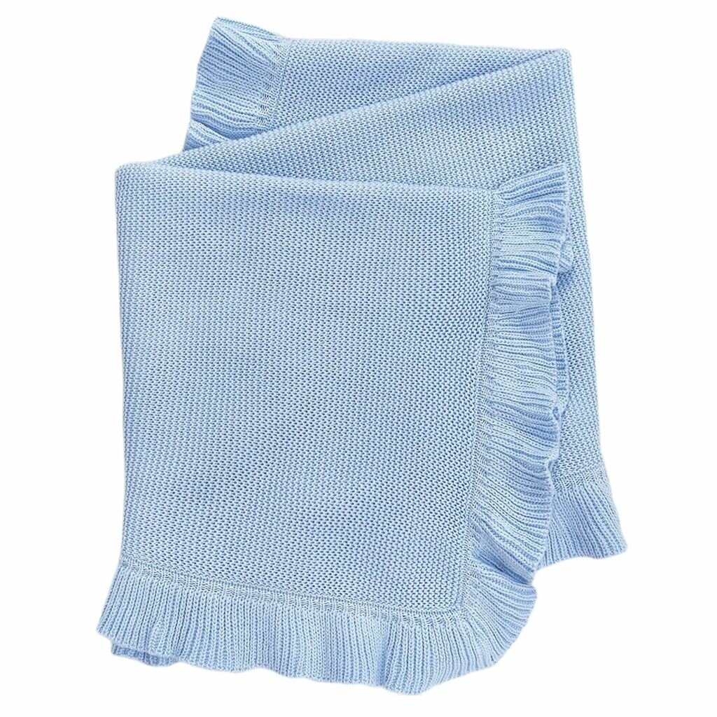 Детское одеяло для новорожденных, хлопковое вязаное полотенце с рюшами, мягкая и дышащая кровать, осень-зима 75x95 см