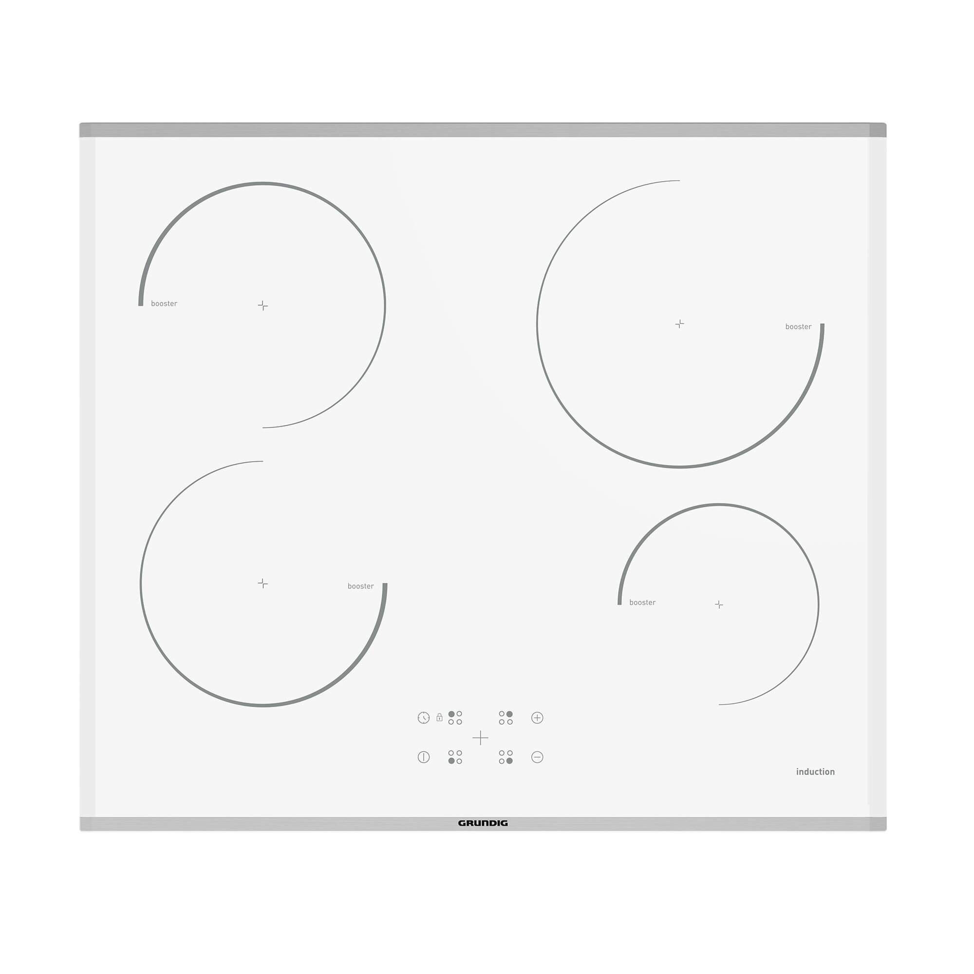 Индукционная варочная панель Grundig GIEI623410MXW, 4 конфорки, белый