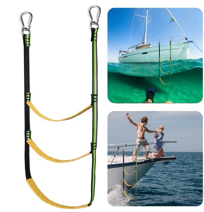 Веревочная лестница, складной трап для яхт, шириной 32 см, эластичный и растягивающийся