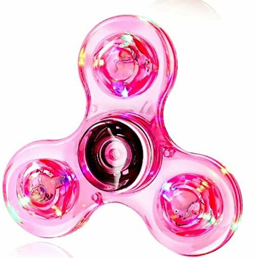 Розовый светодиодный спиннер для детей, Color: pink