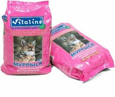 Наполнитель Vitaline в лоток древесныйдля котят