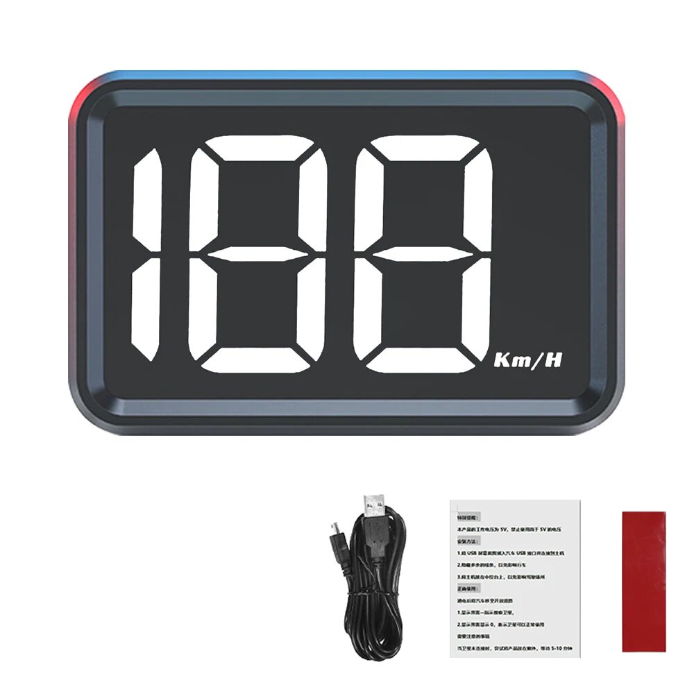 X1 HUD Спидометр С Большим Шрифтом USB-порт GPS Цифровое Измерение Скорости Универсальный Белый И Зеленый Осциллирующий Диспл.
