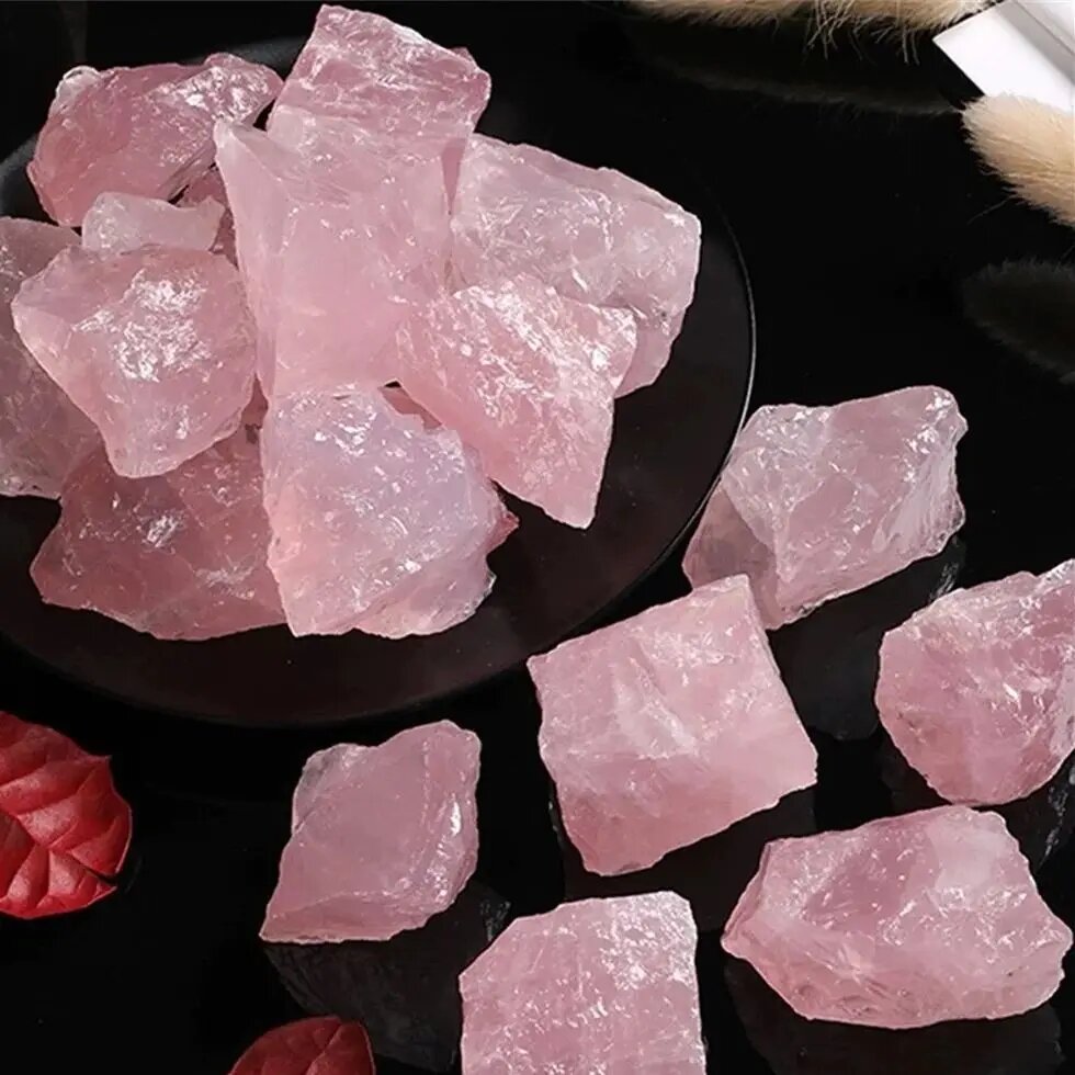 100 г натуральный розовый кварц, камень, необработанные кристаллы, минеральный образец, камень, необработанный цвет, фотоэлемент розового цвета