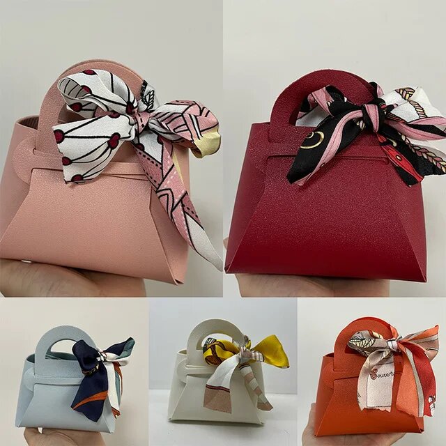 Кожаные подарочные пакеты набор из 15 штук A-5-color mixing-3