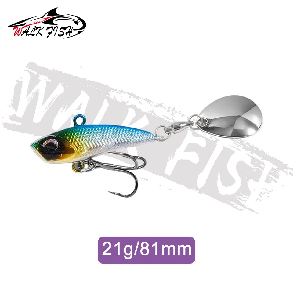 Вращающаяся блесна WALK FISH VIB, 21г, цвет B