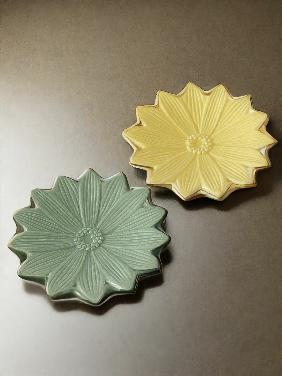 Набор тарелок Franya, керамика, фигурные, ажурные, цвет ассорти, диаметр 11см, 2шт