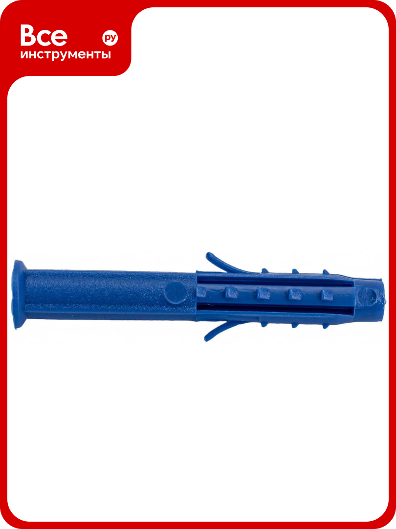 Распорный дюбель Чапай 5х40 шипы+усы, полипропилен 100шт - пакет Tech-Krep 117853