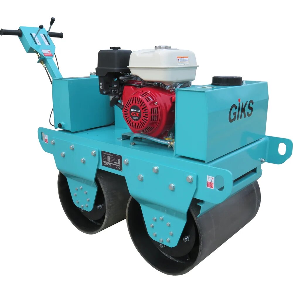 Вибрационный двухвальцовый каток GIKS двигатель Honda GX270 9,0 л. с. гидрав. привод, вес 550 кг GVR-500H