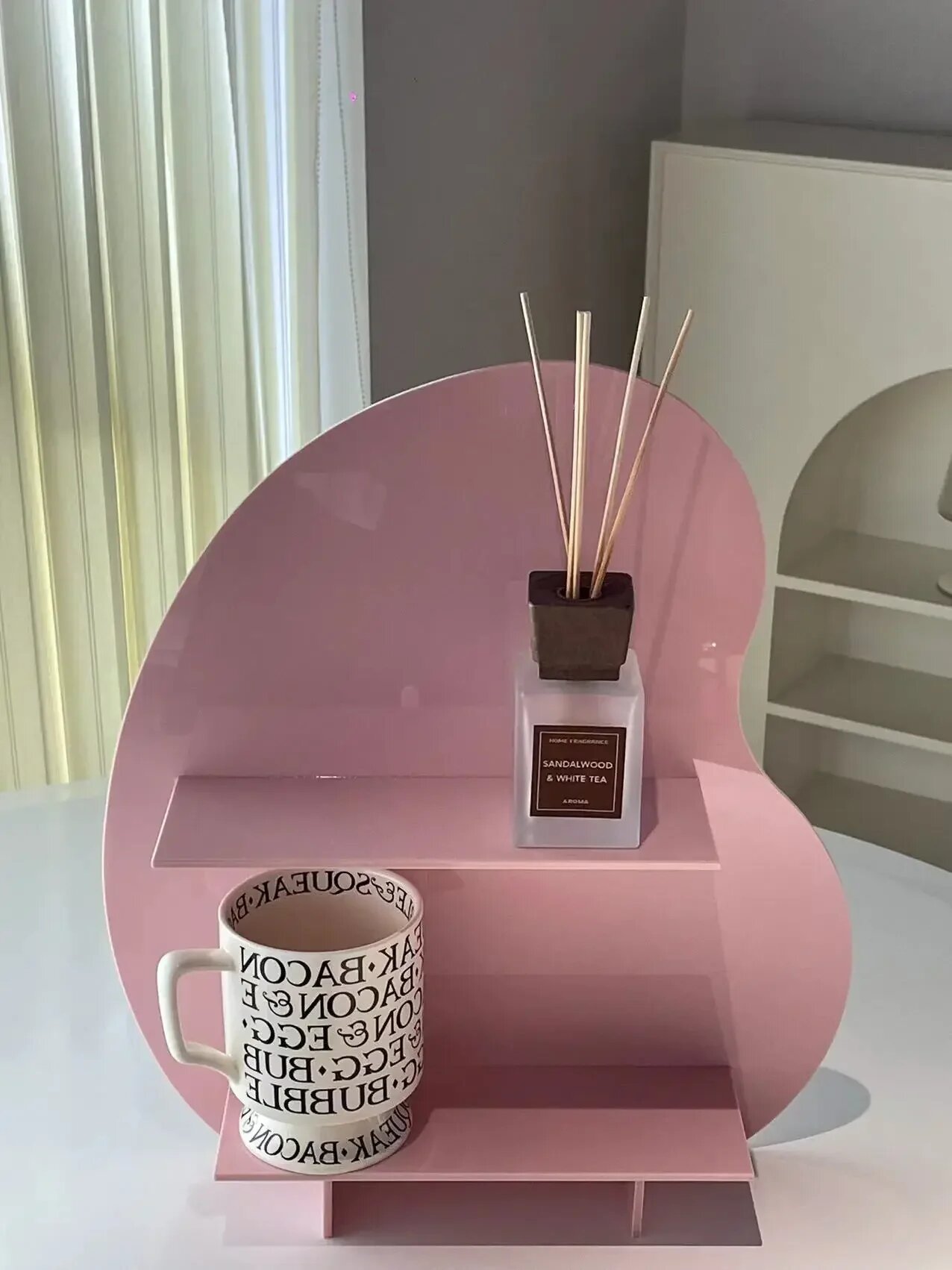 Акриловая настольная органайзер Розовый, Розовый