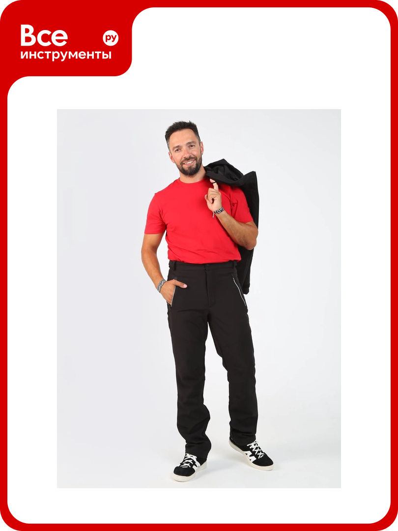 Мужские летние брюки Софтшелл Молния размер 66, рост 188