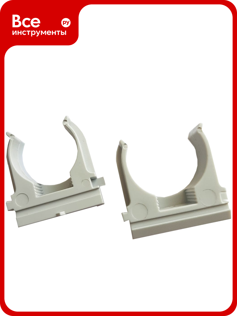 Крепеж-клипса для труб для монтажного пистолета урал ПАК d16 мм, 100 шт. АТ-60116-100, и перегородок