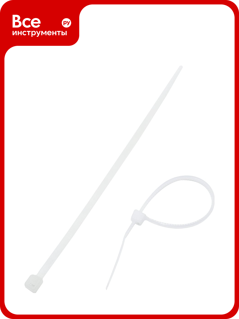 Партнер, Ремешок-хомут, Ремешок-хомут PRT 200x4,8 мм, 80 шт. пакет ФАС