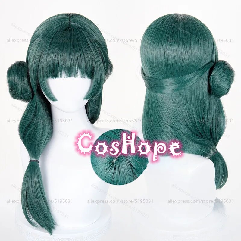 CosHope Mao Mao Косплей Парик Темно-Зеленый Фиолетовый Mao Mao Wig F
