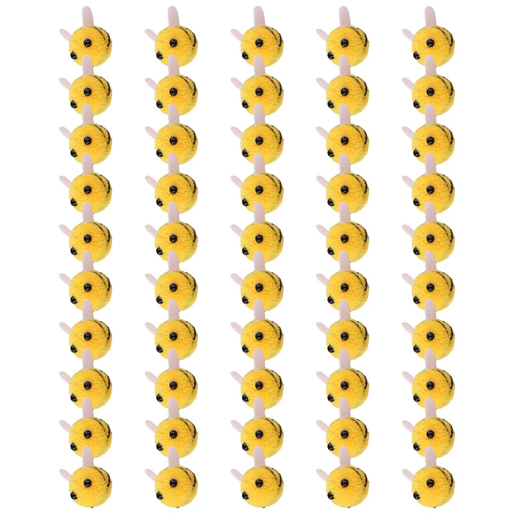 50шт Маленькие Пчелы Украшения Войлочные Шмели Ремесленные Шарики Для Художественного Рукоделия Одежда Шляпа Сумка И Украшения Для Детских Душей