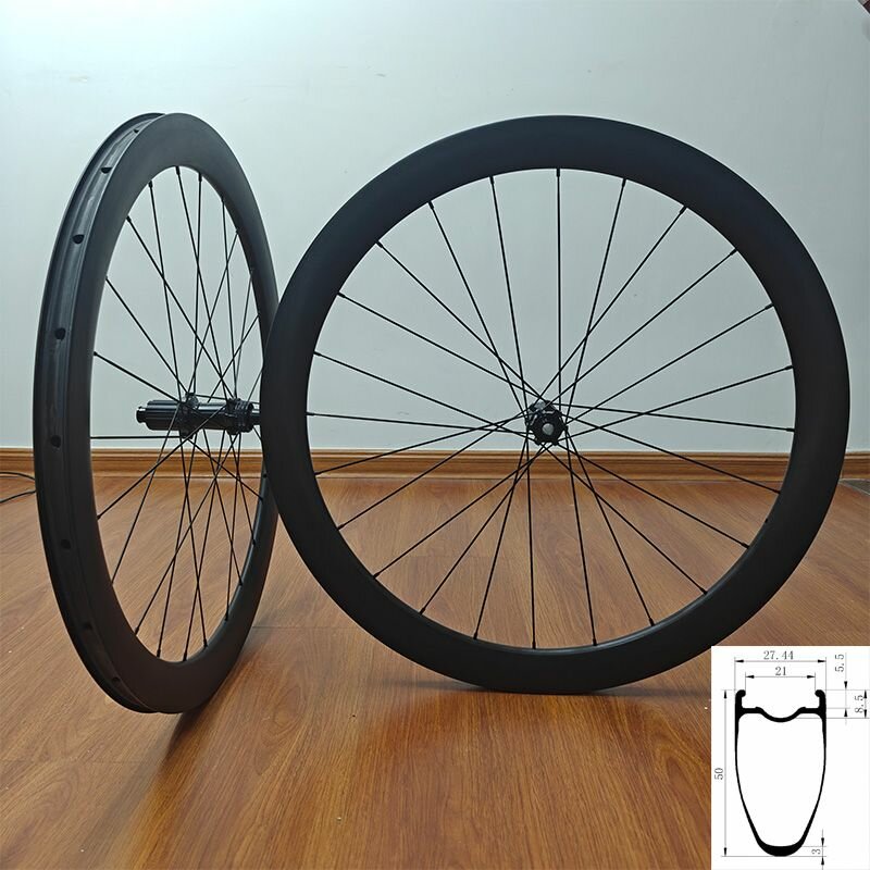 Велосипед Карбоновое колесо R50 700C*50 мм 24H спереди и сзади 100*12 мм 142*12 мм center-lock