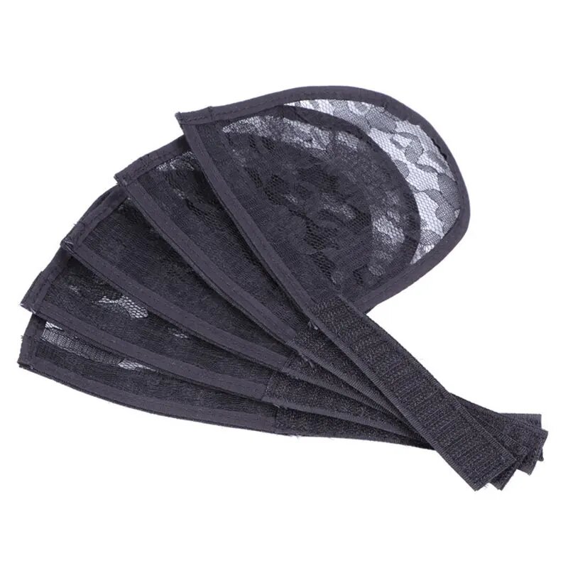 Женская сетка для прически «конский хвост», 5 цветов, Black 5pcs