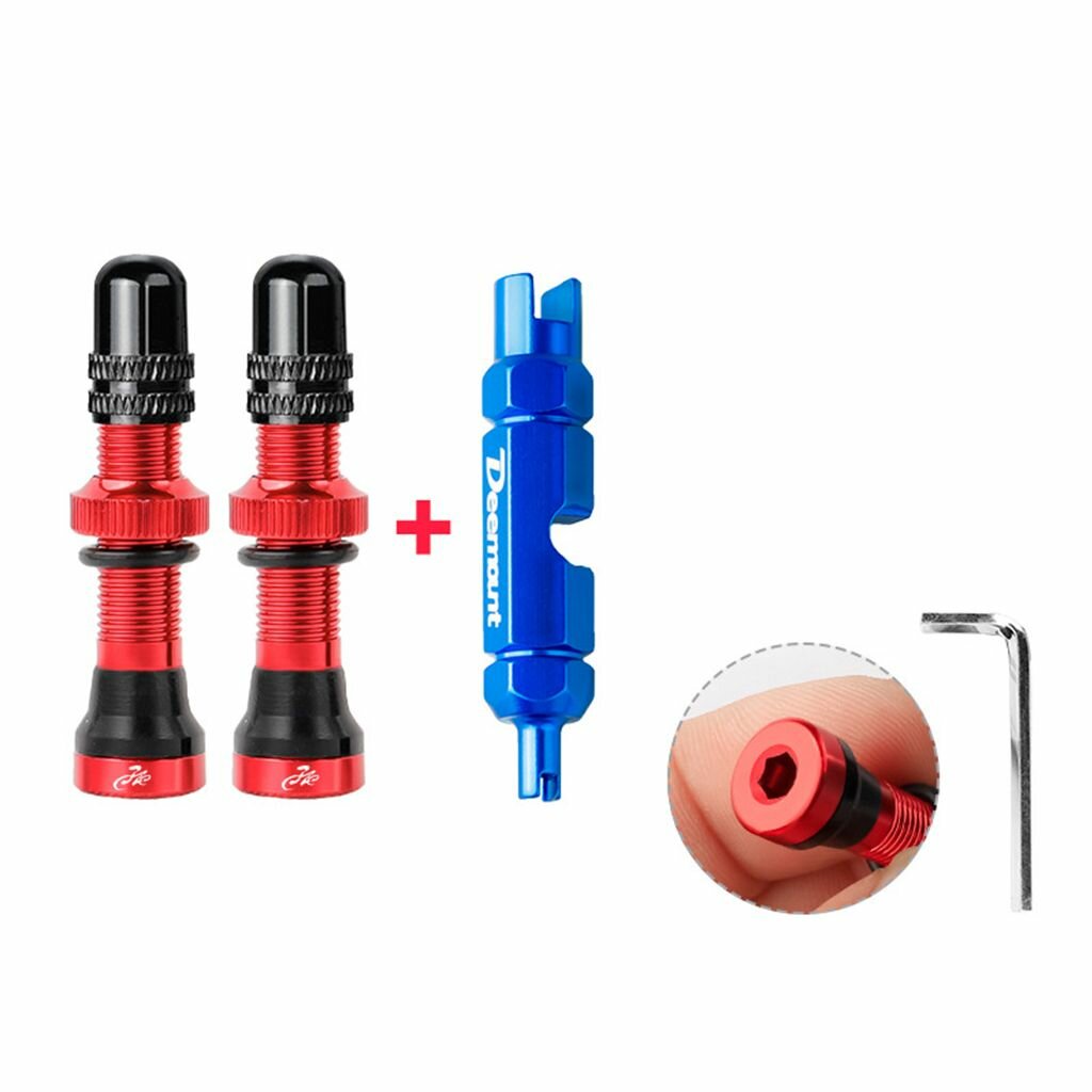 1 пара клапанов, 40 мм, обработанный анодированный ниппель для покрышек шоссейного велосипеда