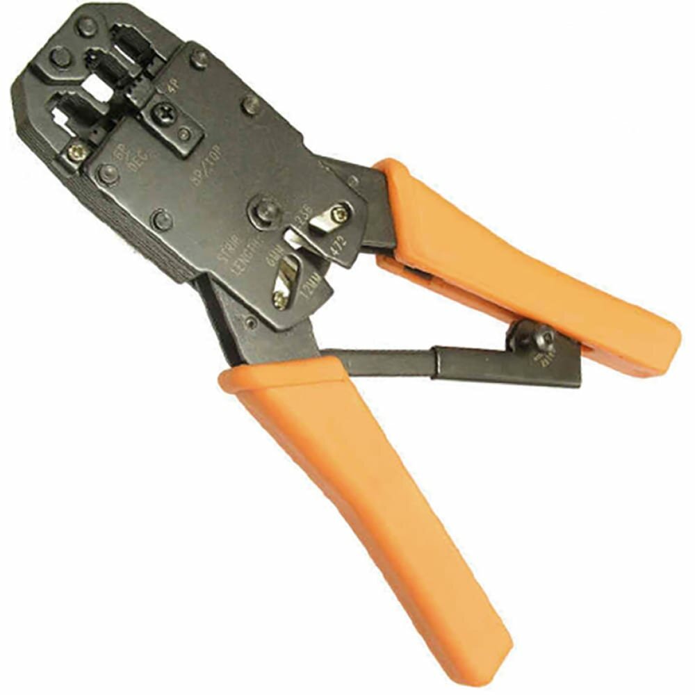 Кримпер Fasen HT-2008R для обжима кабельных наконечников, поддержка RJ10, RJ11, RJ12, RJ45, полупрофессиональный инструм