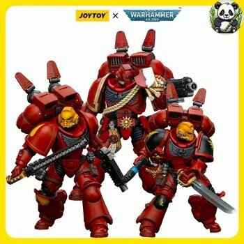 Фигурки героевJOYTOY x Warhammer 40,000 1/18 Blood Angels Jump Pack Intercessors Intercessor 1 фигурки героев подвижные игрушки